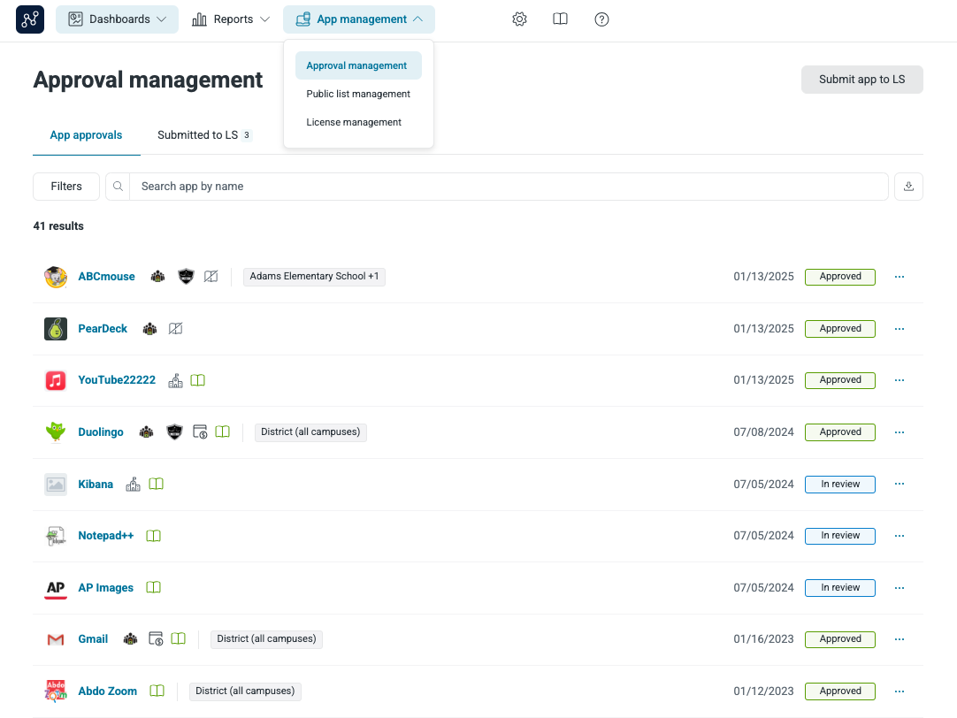 Release Notes - Enhanced App Approval Process in Lightspeed Insight